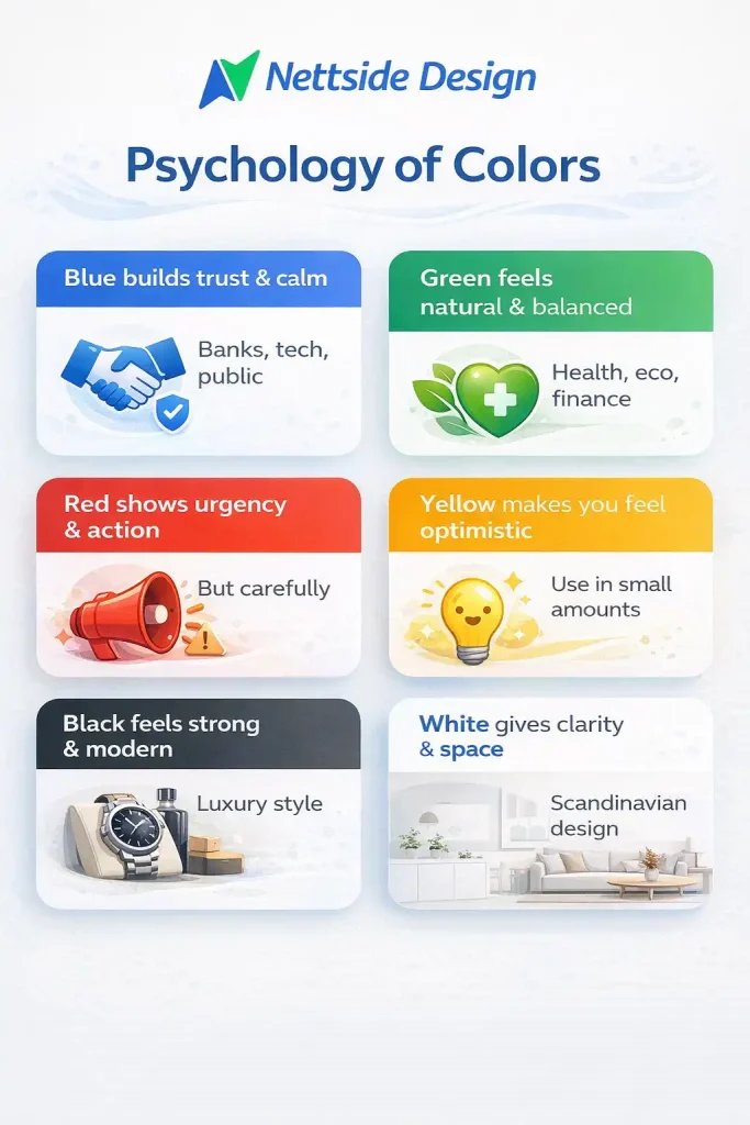Colors, Typography, and Psychology in Web Design